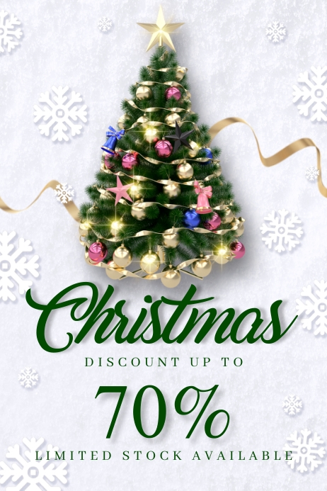 Christmas sale offer poster template | PosterMyWall