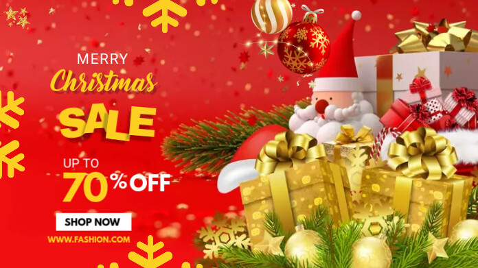 Christmas sale offer Twitter Post Template | PosterMyWall