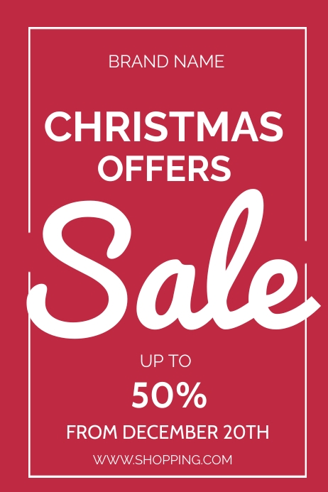 Christmas Sale Offers Template | PosterMyWall