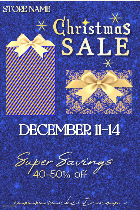 Christmas Sale Poster (1) Template | PosterMyWall