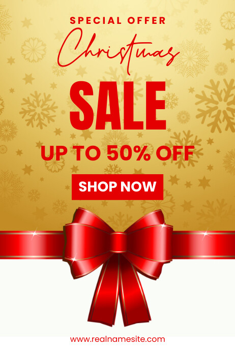 Christmas Sale Poster Template | PosterMyWall