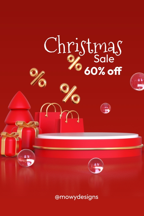 Christmas Sale Poster Template | PosterMyWall