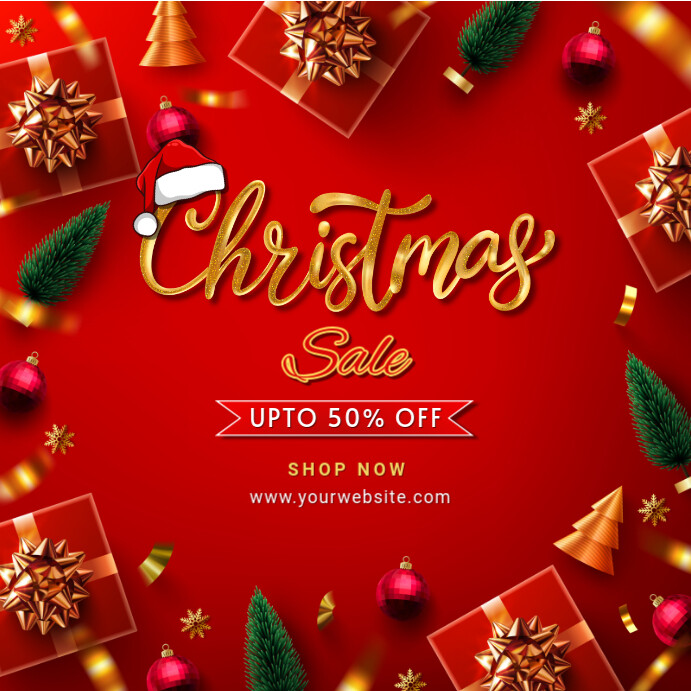 Christmas sale poster Template | PosterMyWall