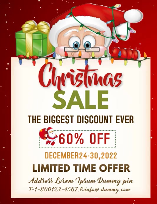 Copy of christmas sale poster | PosterMyWall