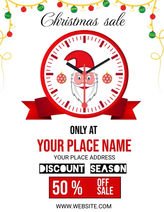 christmas sale poster Template | PosterMyWall