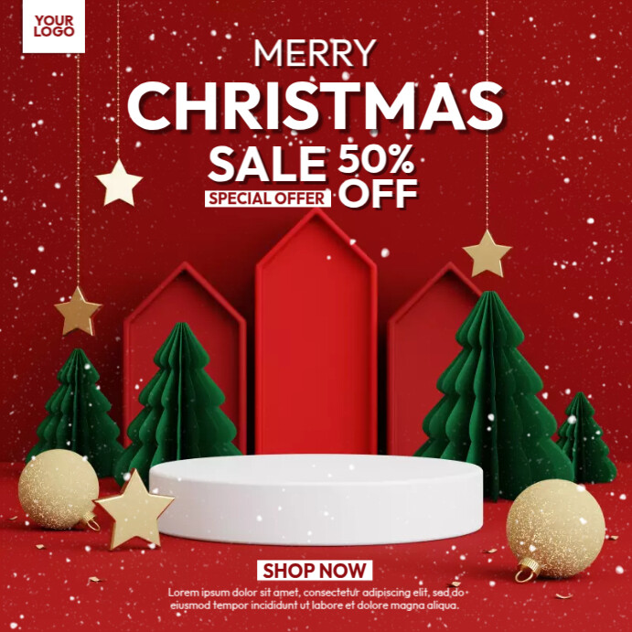 Christmas Sale Promotion Template | PosterMyWall