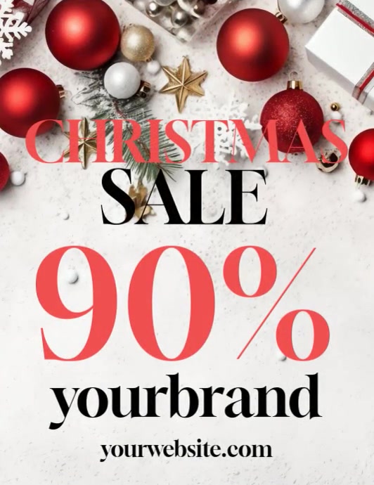 Christmas Sale Promotion flyer Template | PosterMyWall