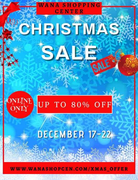 Christmas Sale Retail Flyer Template | PosterMyWall