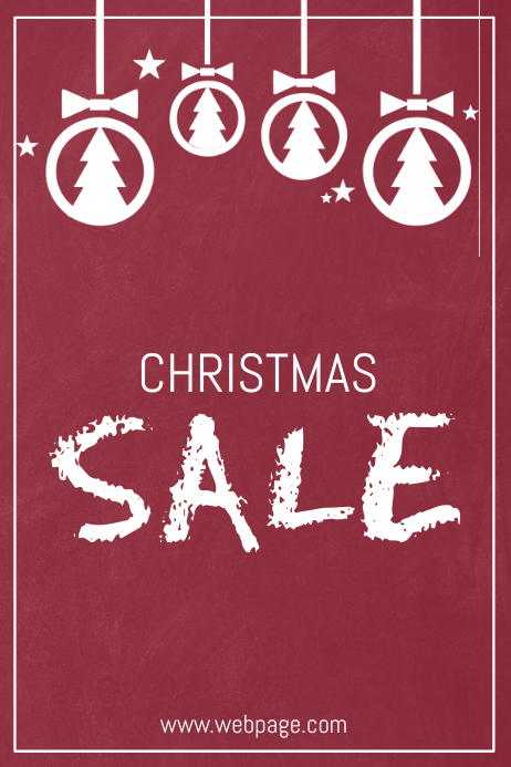 Christmas sale retail promotion flyer poster template | PosterMyWall