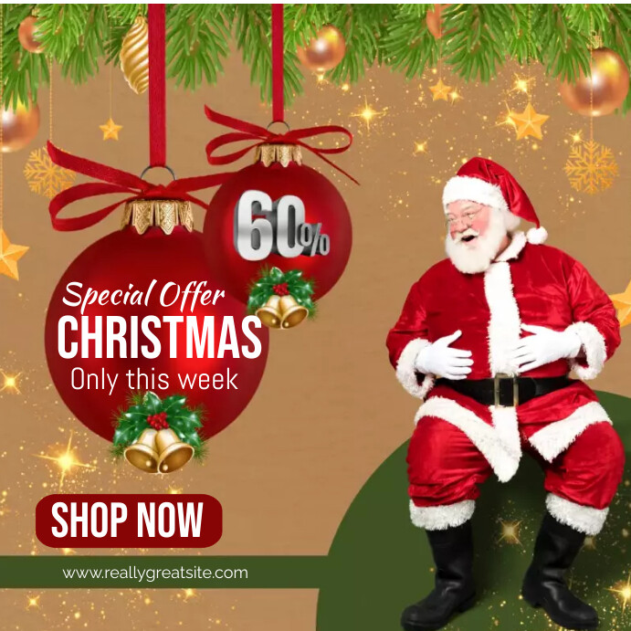 Christmas Sale Special Offer Instagram Post Template | PosterMyWall