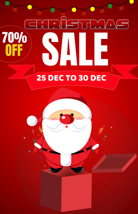 Christmas sale tabloid template | PosterMyWall