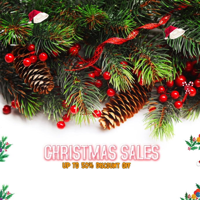 CHRISTMAS SALES , December sales Template | PosterMyWall