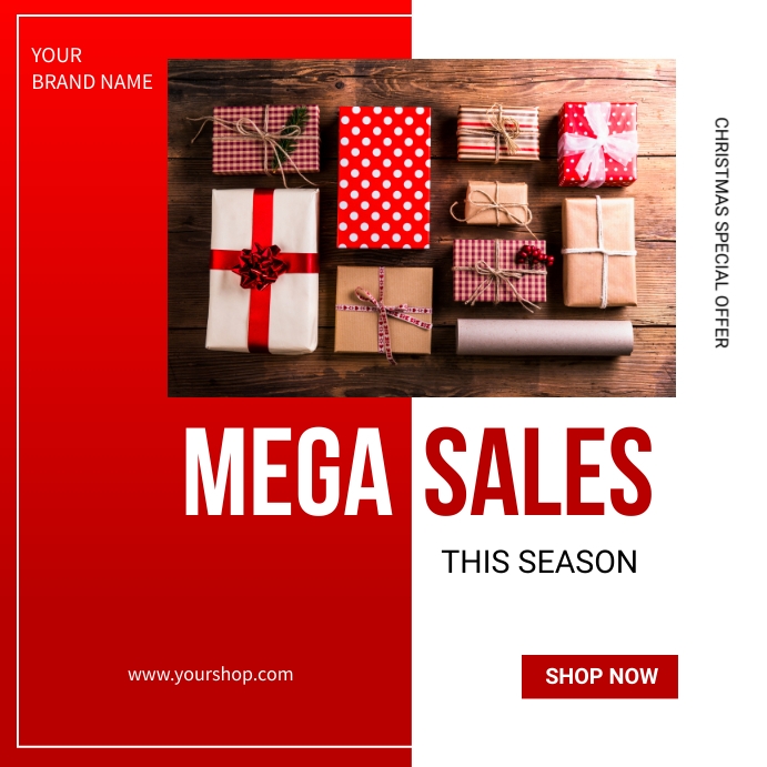 Christmas sales Template | PosterMyWall