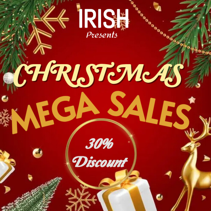 CHRISTMAS SALES Template | PosterMyWall