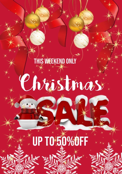 Christmas sales Template | PosterMyWall