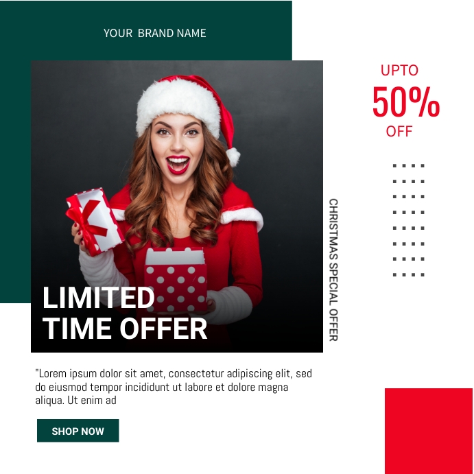 Christmas sales Template | PosterMyWall