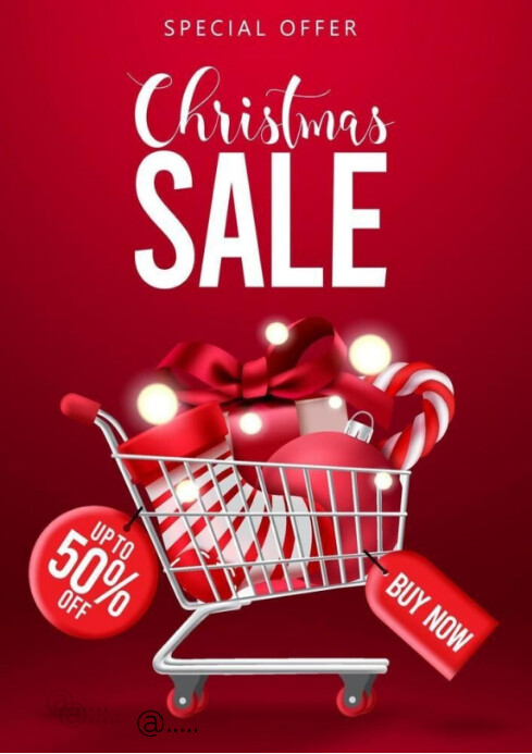 Christmas sales Template | PosterMyWall