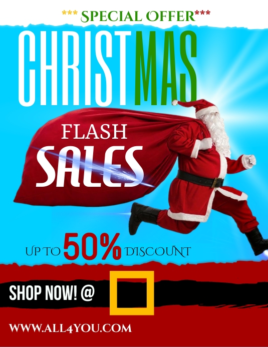 Christmas sales Template | PosterMyWall