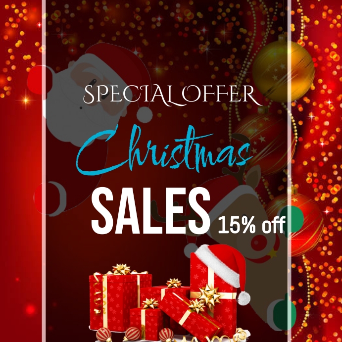 Christmas sales Template | PosterMyWall
