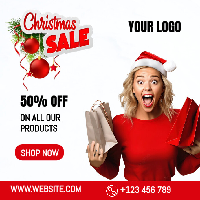 Christmas Sales Flyer Template | PosterMyWall