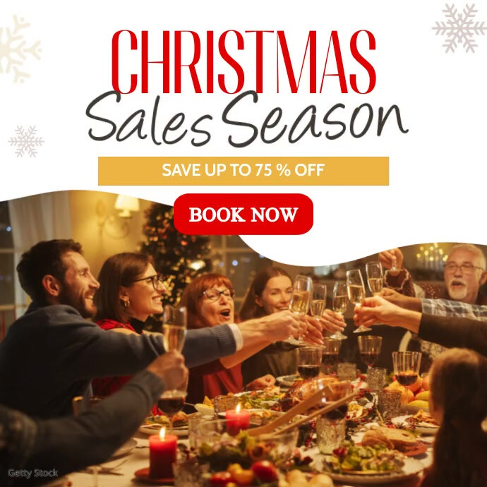Christmas sales season template design | PosterMyWall