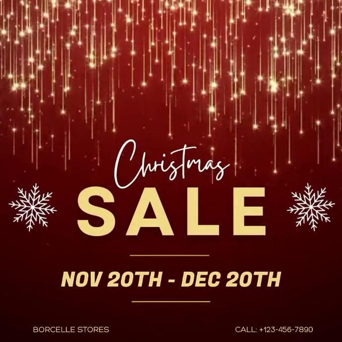 Christmas sales video Template | PosterMyWall