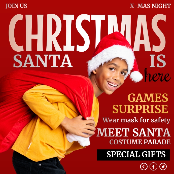 Copy of Christmas Santa christmas | PosterMyWall