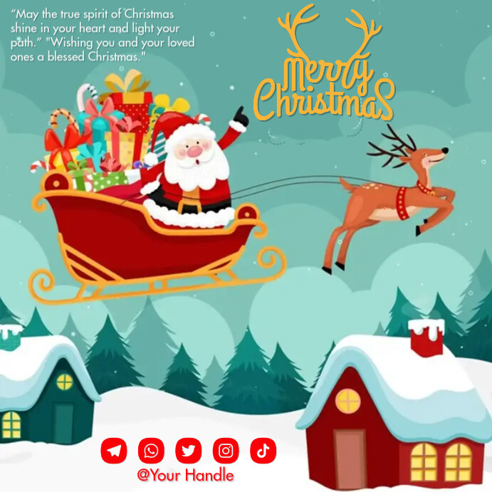 christmas santa claus Template | PosterMyWall