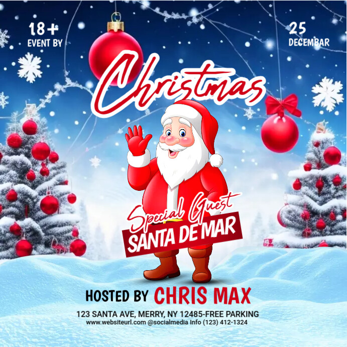 Christmas Santa Template | PosterMyWall