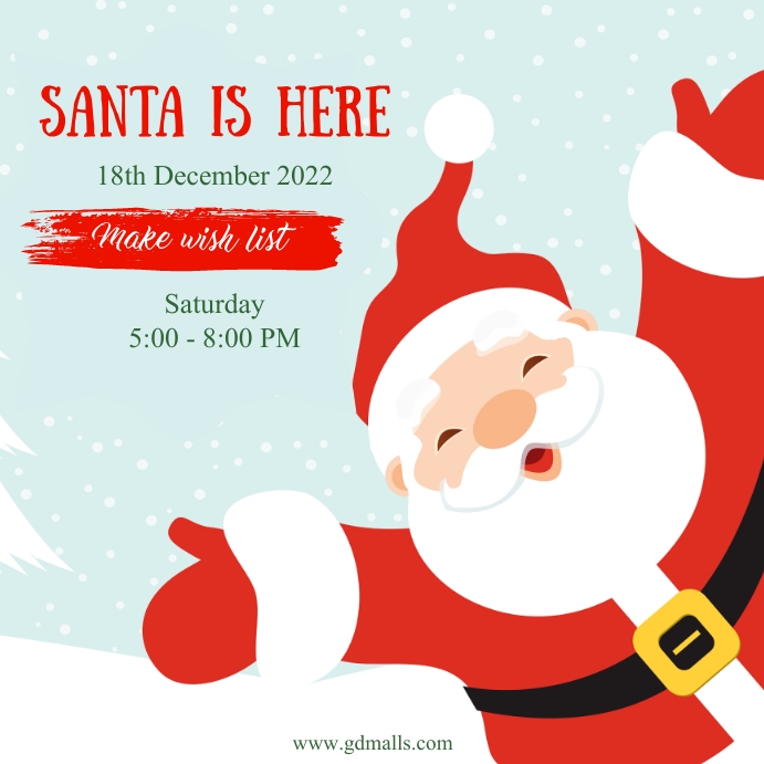 Christmas Santa Event Template | PosterMyWall