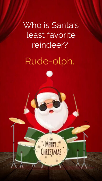 christmas santa jokes Template | PosterMyWall
