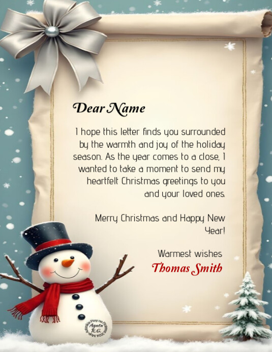 Copy of Christmas Santa Message | PosterMyWall