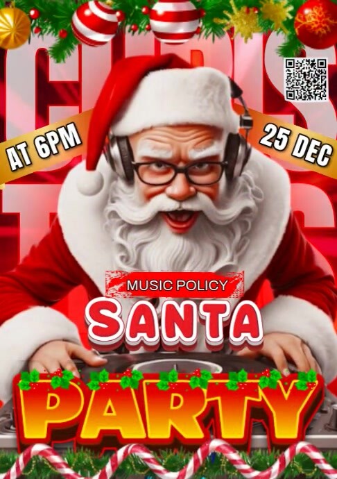 Christmas Santa Party Template | PosterMyWall