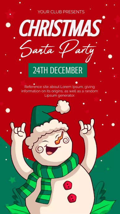 Christmas santa party Template | PosterMyWall