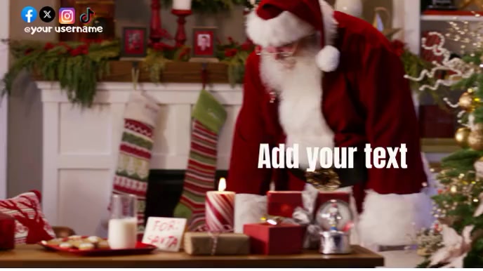 Christmas Santa Video Template | PosterMyWall