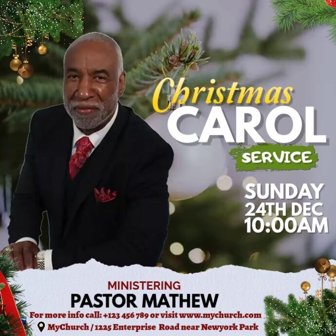 christmas season conference invitation flyer Template | PosterMyWall