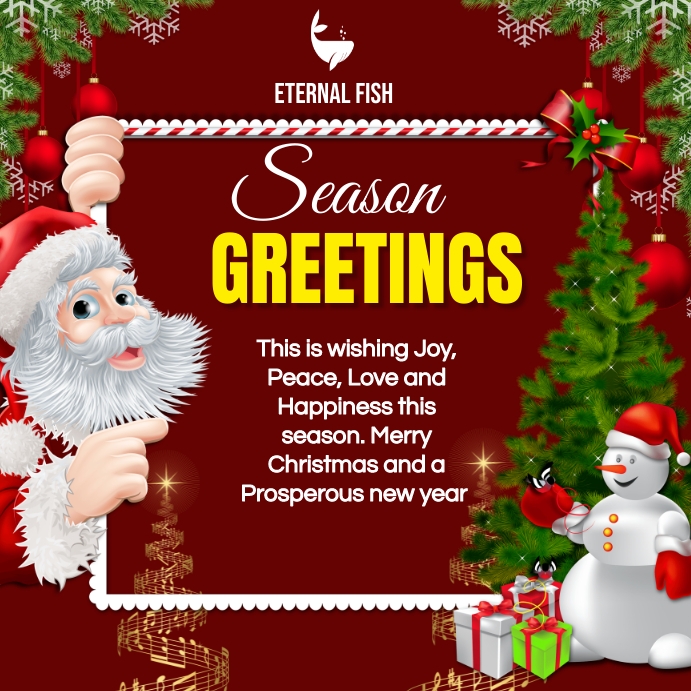 Plantilla de Christmas season greetings | PosterMyWall