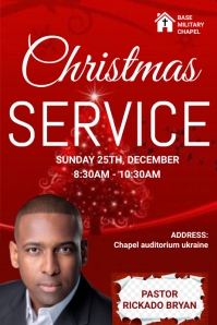 Christmas service Template | PosterMyWall