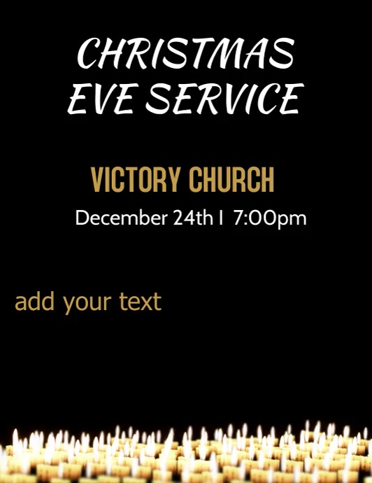 Christmas service church Template | PosterMyWall
