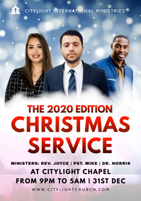 Christmas church service Template | PosterMyWall