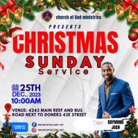 CHRISTMAS SERVICE Template | PosterMyWall