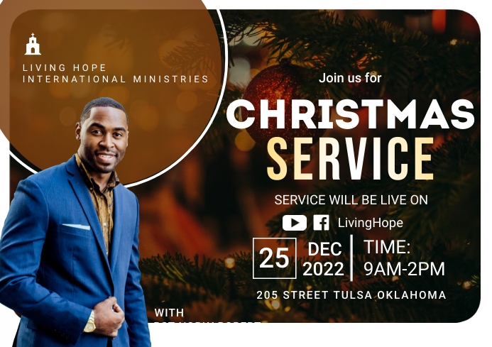 Christmas service Template | PosterMyWall