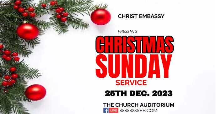 CHRISTMAS SERVICE Template | PosterMyWall