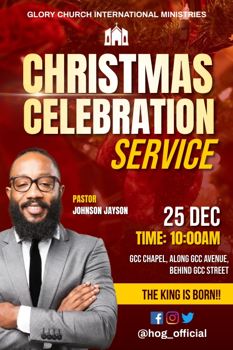 Copy of Christmas service | PosterMyWall