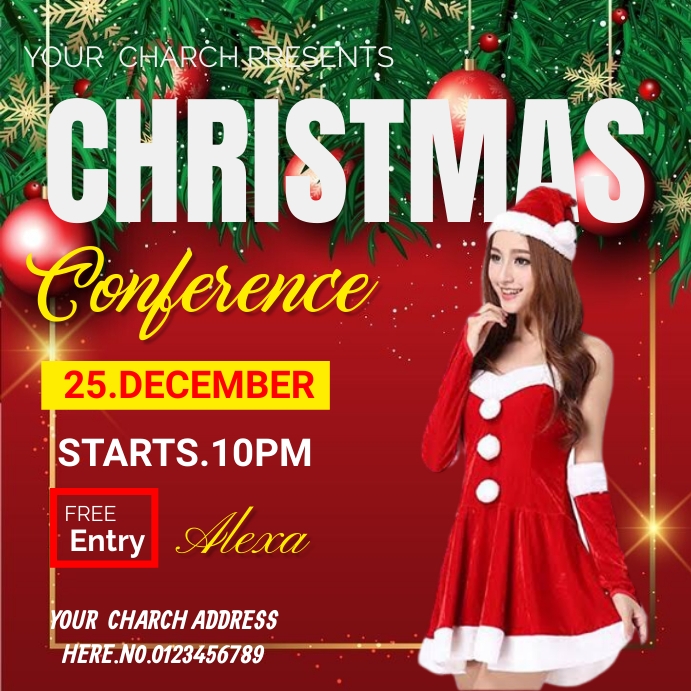 CHRISTMAS service Template | PosterMyWall