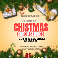 CHRISTMAS SERVICE Template | PosterMyWall