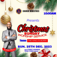 CHRISTMAS SERVICE Template | PosterMyWall