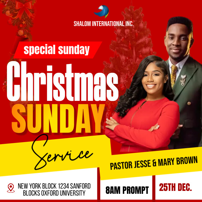 Modèle Christmas service | PosterMyWall