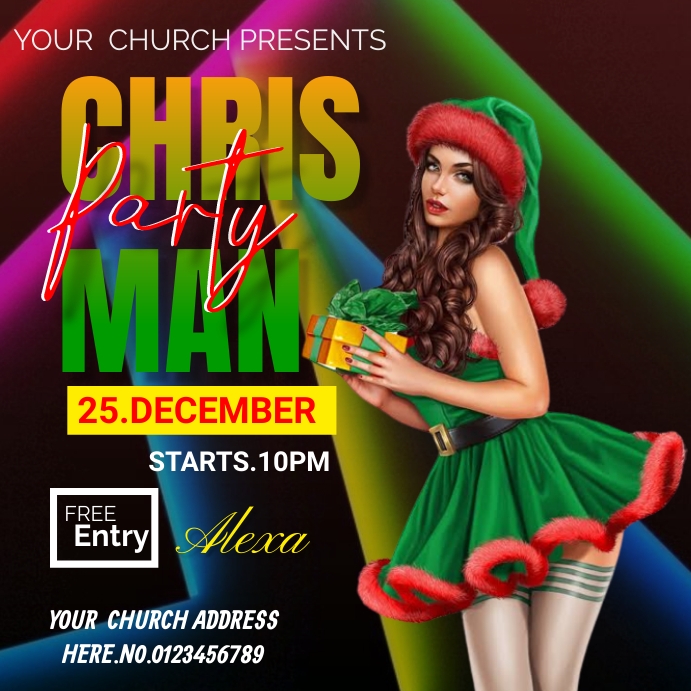 CHRISTMAS service Template | PosterMyWall
