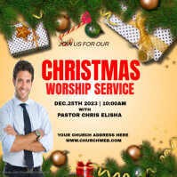 CHRISTMAS SERVICE Template | PosterMyWall
